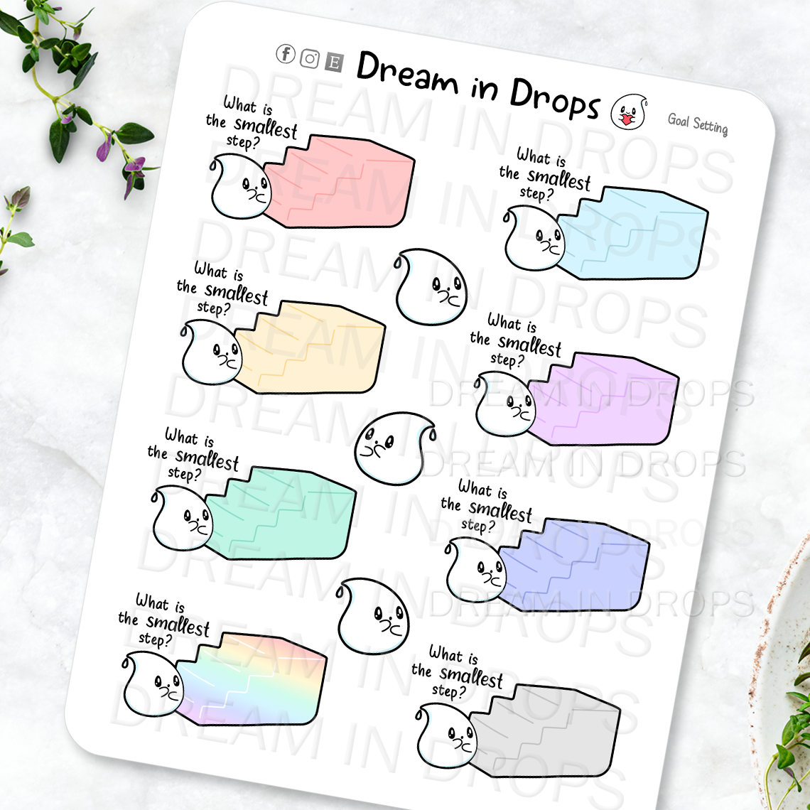 Functional Goal Tracking Sticker, Goal Breakdown, What is the smallest ...