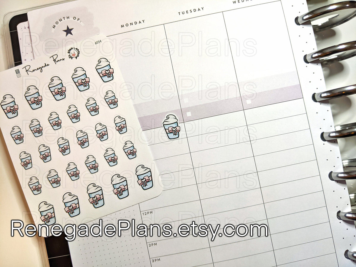 Cute coffee stickers, Fancy coffee cup, coffee sticker sheet, coffee p ...