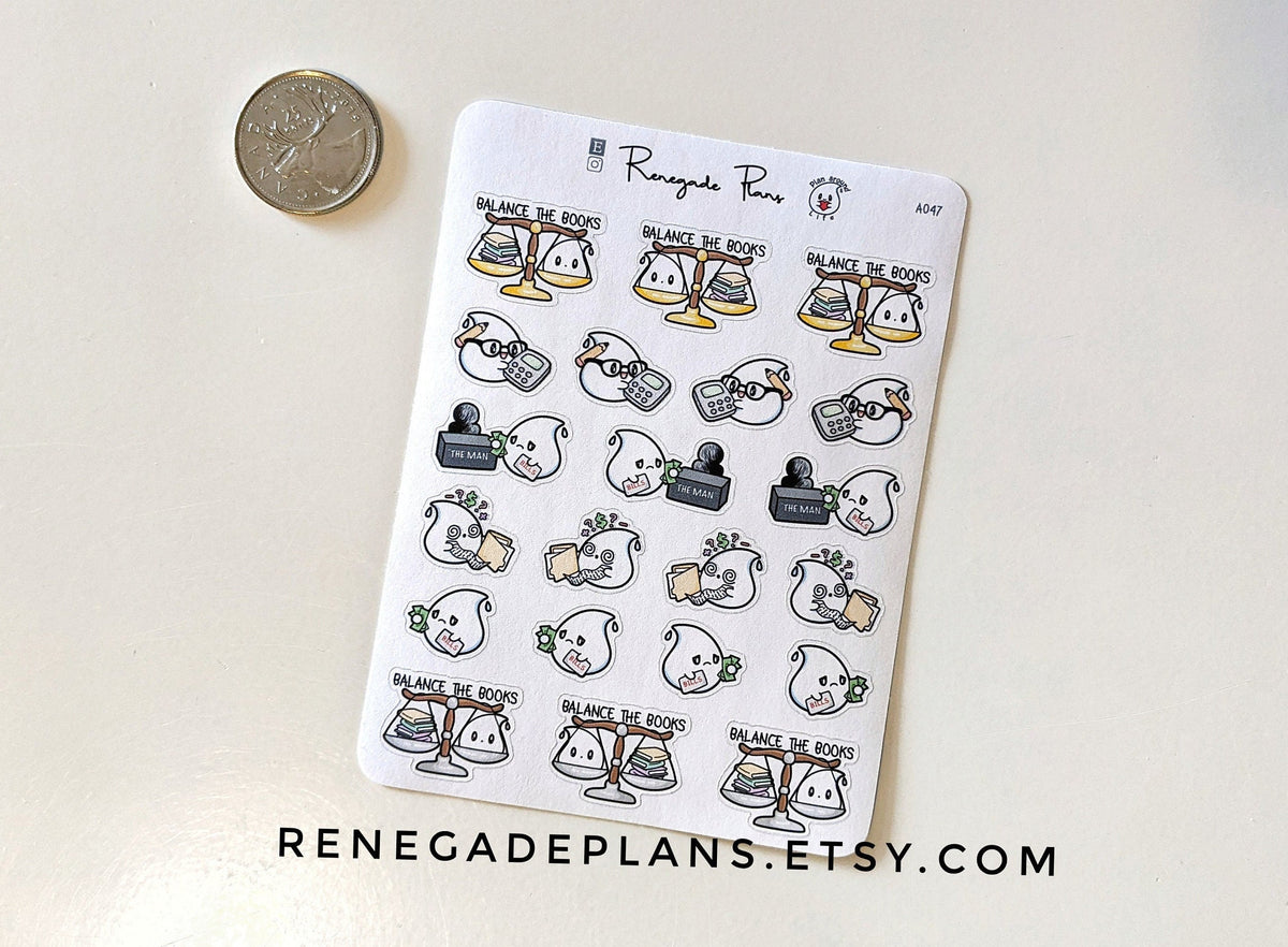 Tax Stickers, Cute Budget Planner Stickers, Pay Bill Stickers, Account ...