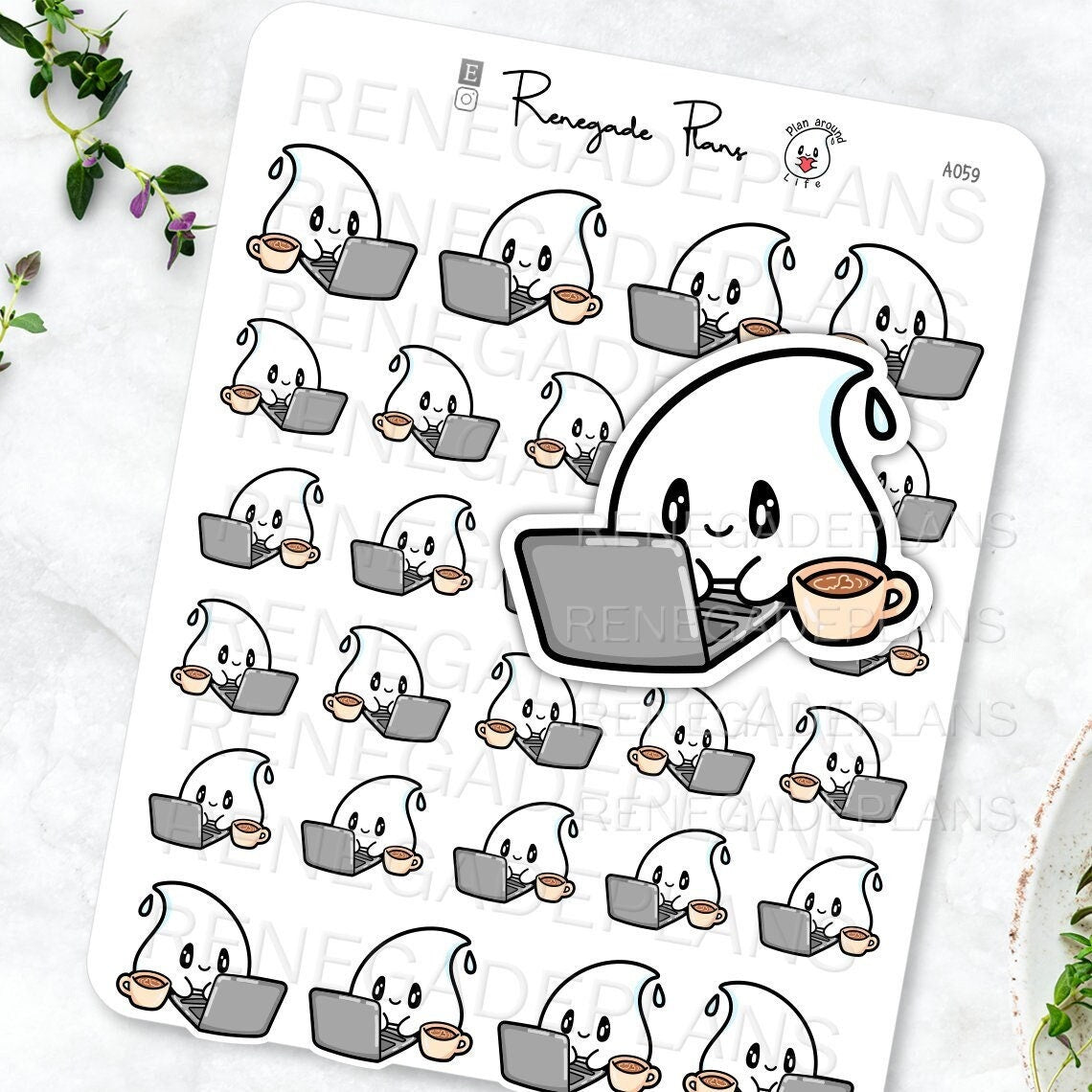 Laptop stickers, Work planner stickers, business planner stickers, cor ...