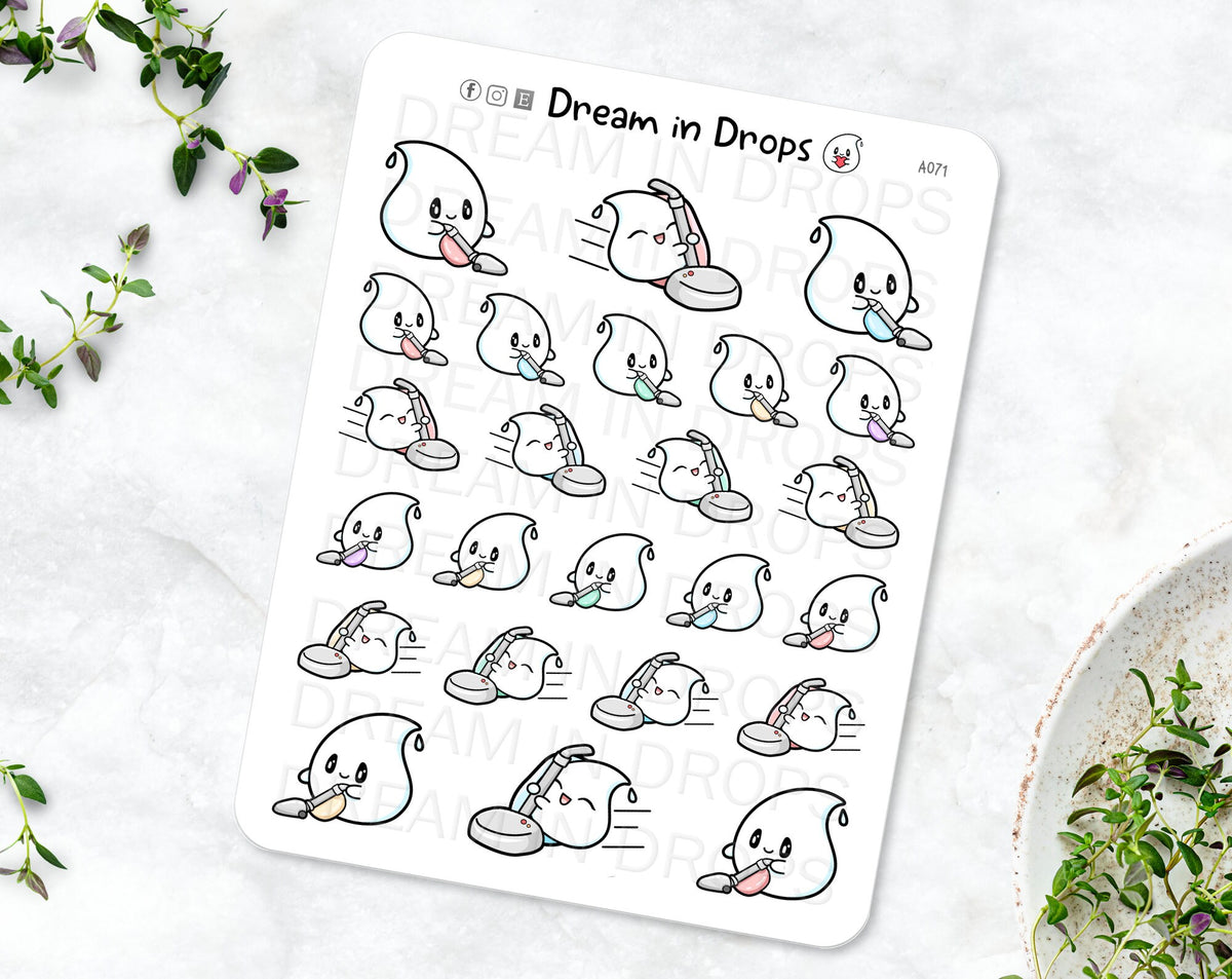 Cute Vacuum stickers, Chore stickers, laundry stickers, garbage sticke ...